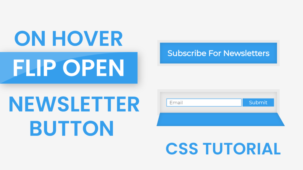 Subscribe To Newsletter Button With CSS | Coding Artist