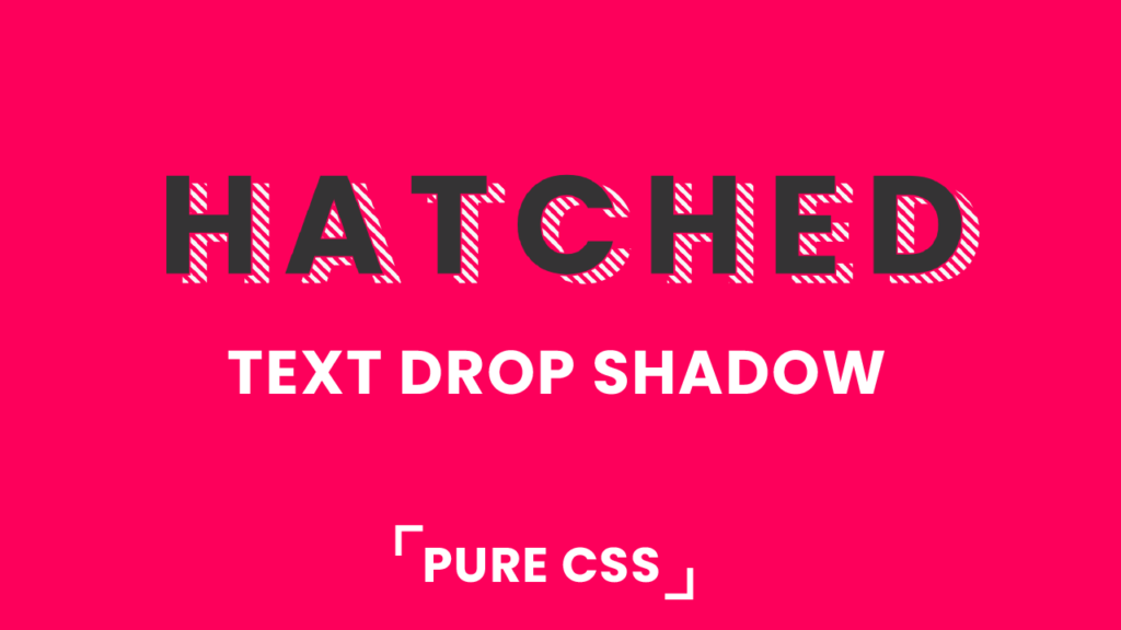 Hatched Text Shadow With Pure CSS | Coding Artist Hatched Text Shadow With Pure CSS | Coding Artist