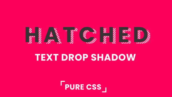 Hatched Text Shadow With Pure CSS | Coding Artist