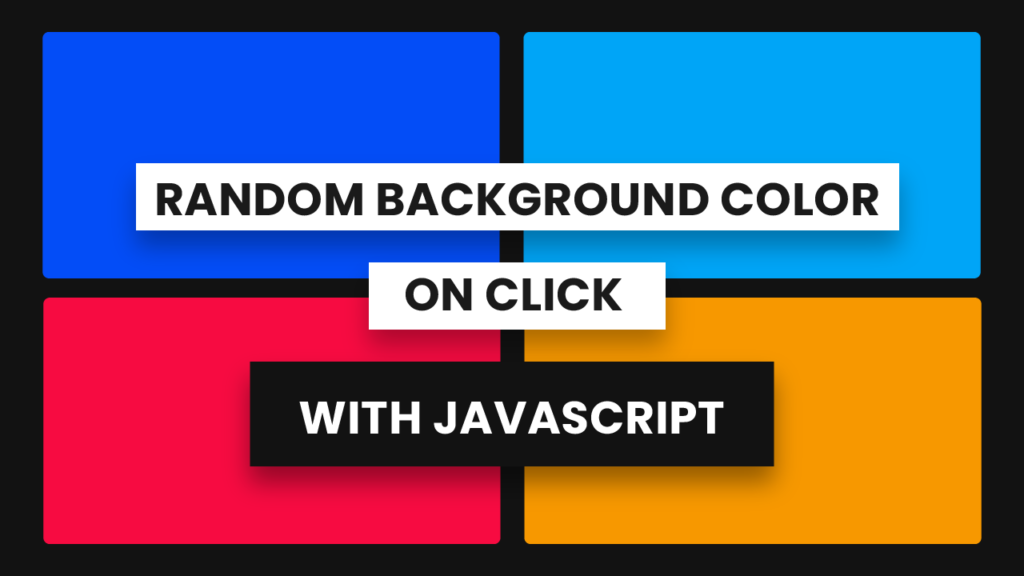 Random Background Color On Click Javascript Coding Artist