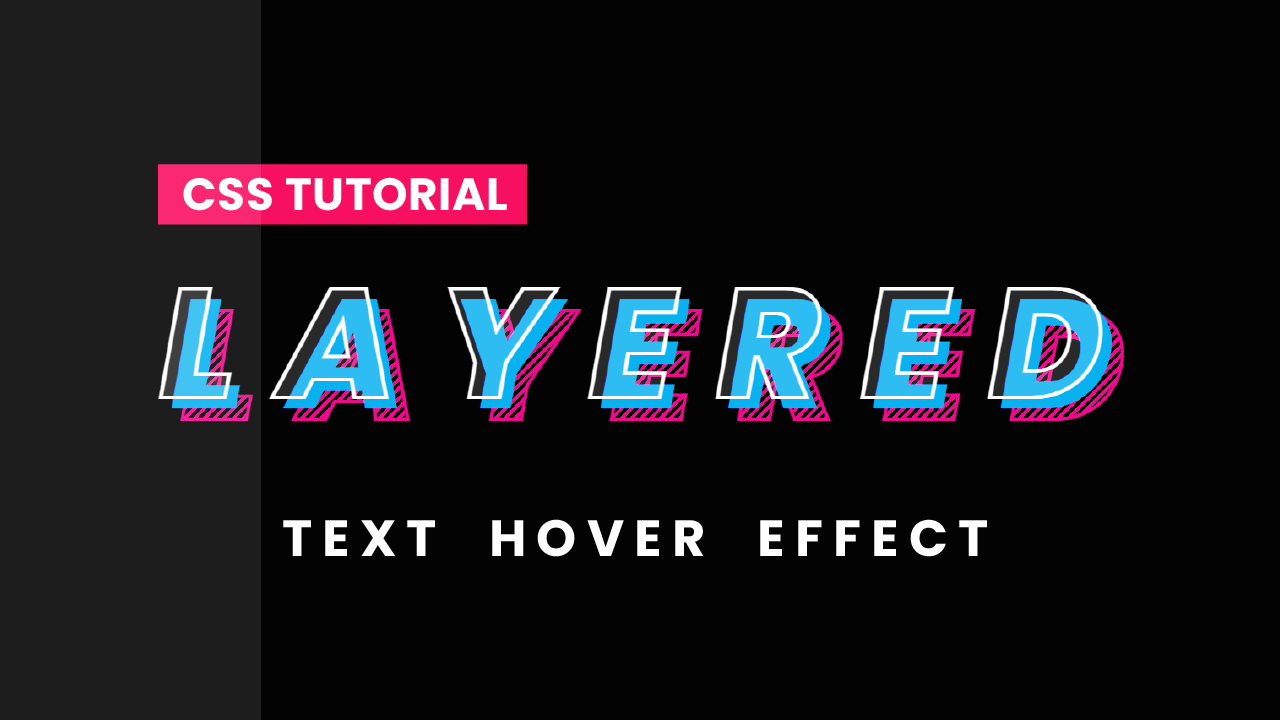 Layered Text Hover Effect CSS Coding Artist