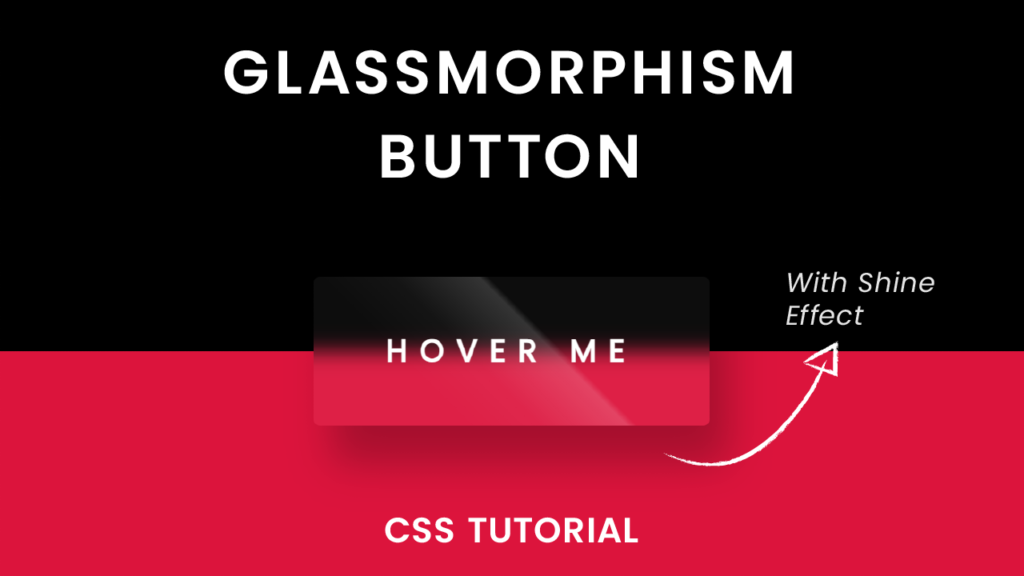 CSS Glassmorphism Button | Coding Artist