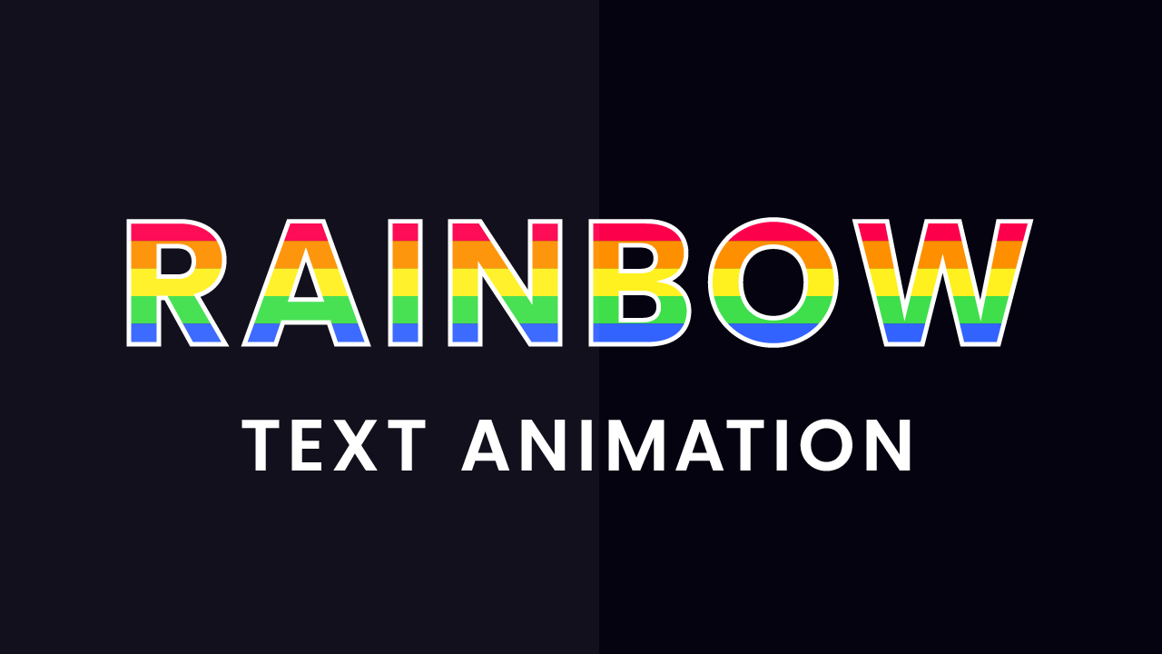 Stunning CSS Rainbow Text Effect Coding Artist