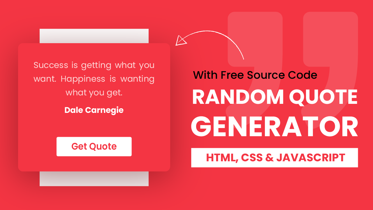 Random Quote Generator Javascript Coding Artist