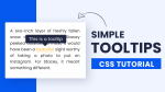 Simple Tooltips On Hover | HTML & CSS Tutorial | Coding Artist