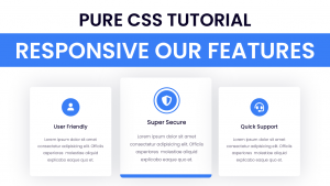 Responsive Our Features Section | HTML & CSS Tutorial | Coding Artist