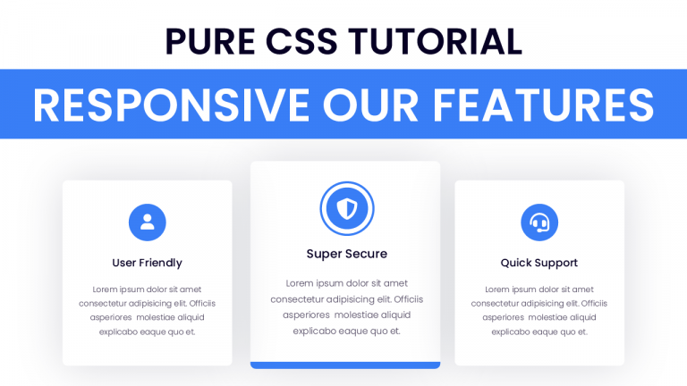 Responsive Our Features Section | HTML & CSS Tutorial | Coding Artist