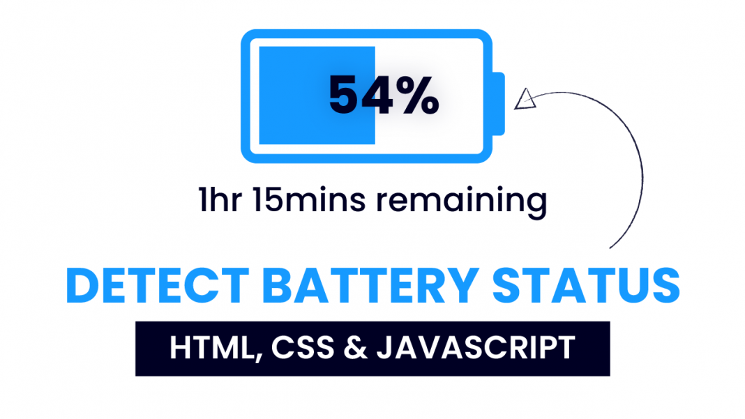 Detect Battery Status With Javascript Coding Artist