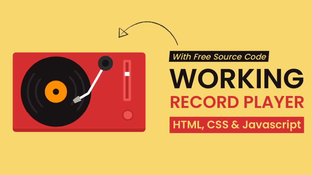 Working Record Player With Javascript | Coding Artist