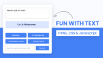 Fun With Text With Javascript | Coding Artist