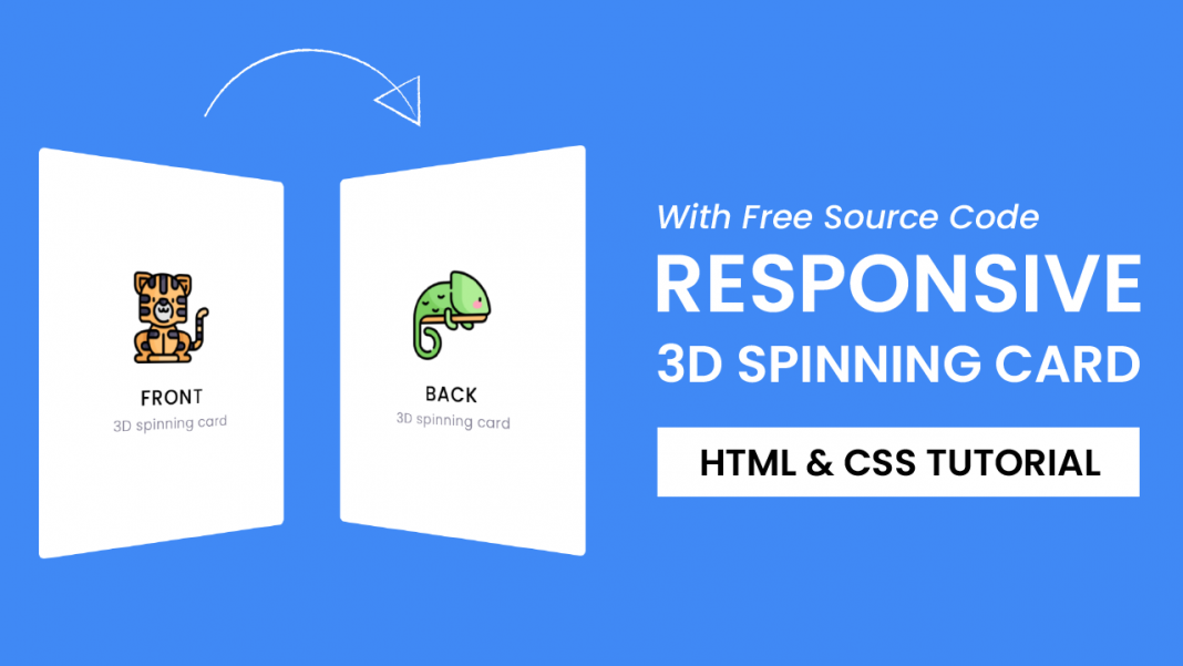 CSS 3D Spinning Card | Coding Artist