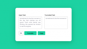 Truncate Text App Javascript | Coding Artist