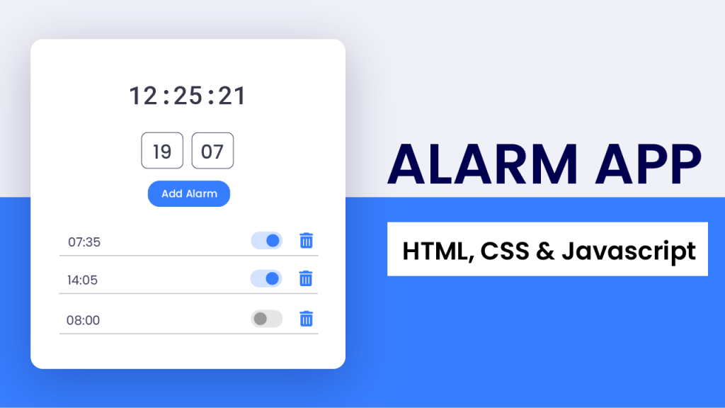 Alarm App Javascript | Coding Artist