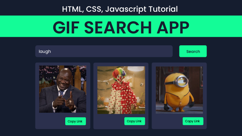 Gif Search App Javascript | Coding Artist