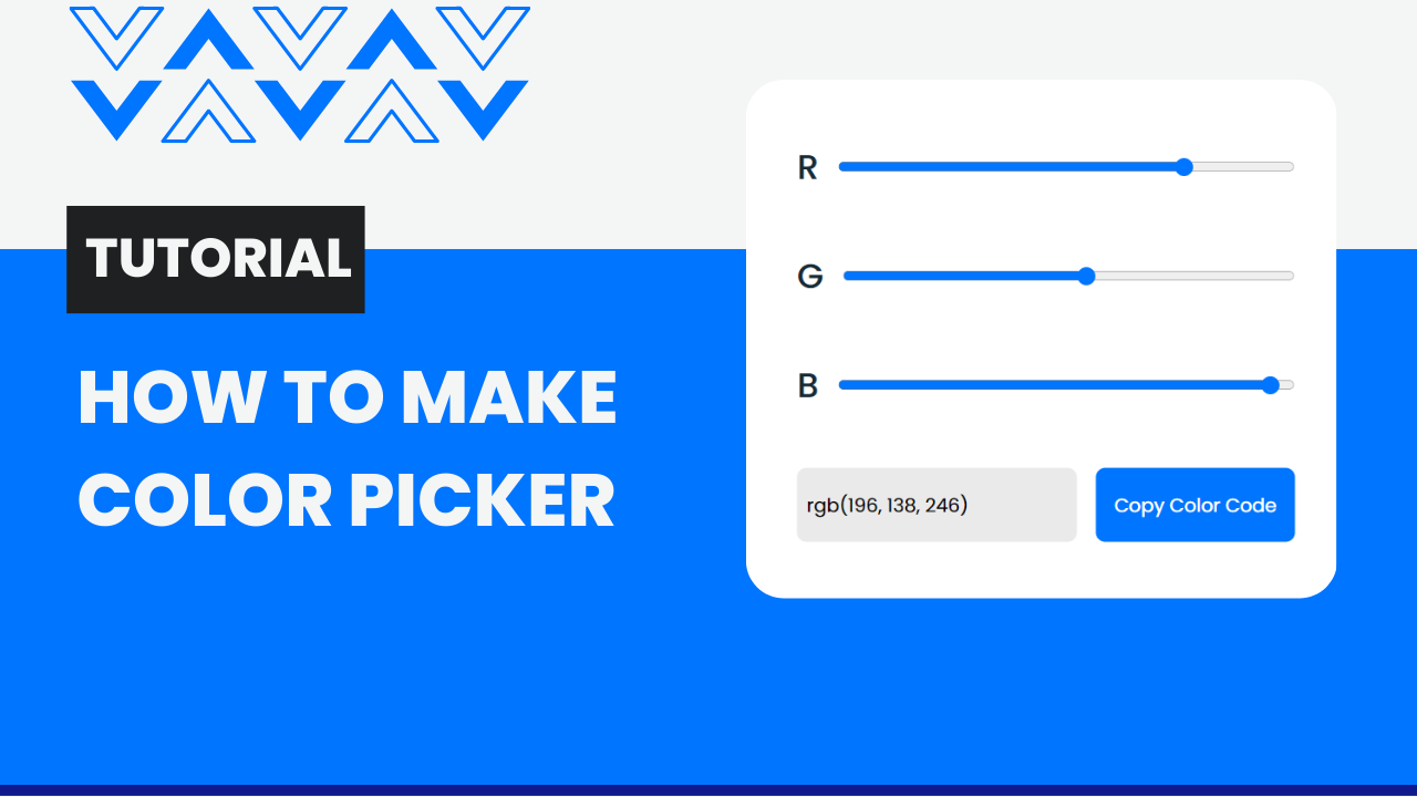 RGB Color Slider Javascript Coding Artist