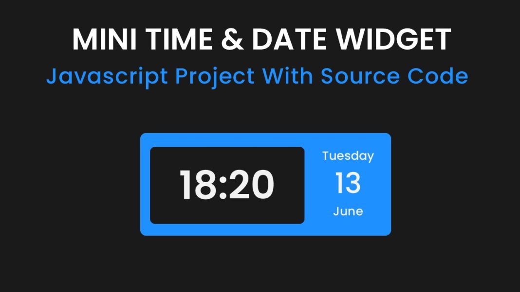 Time & Date Widget | Coding Artist