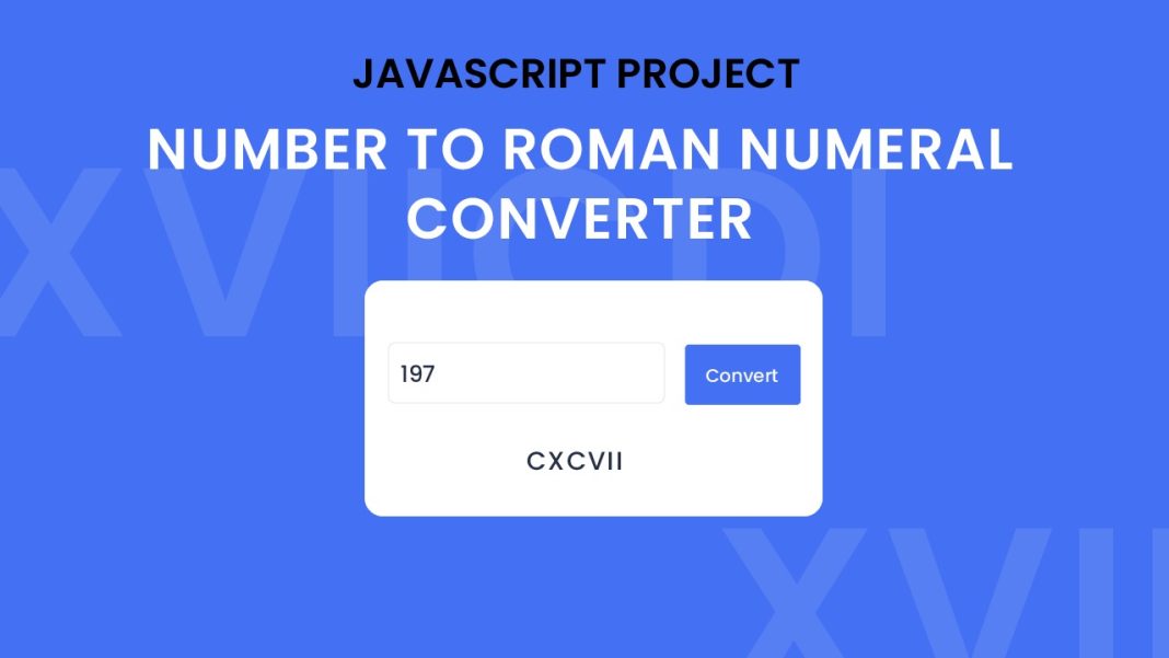 Number To Roman Converter | Coding Artist
