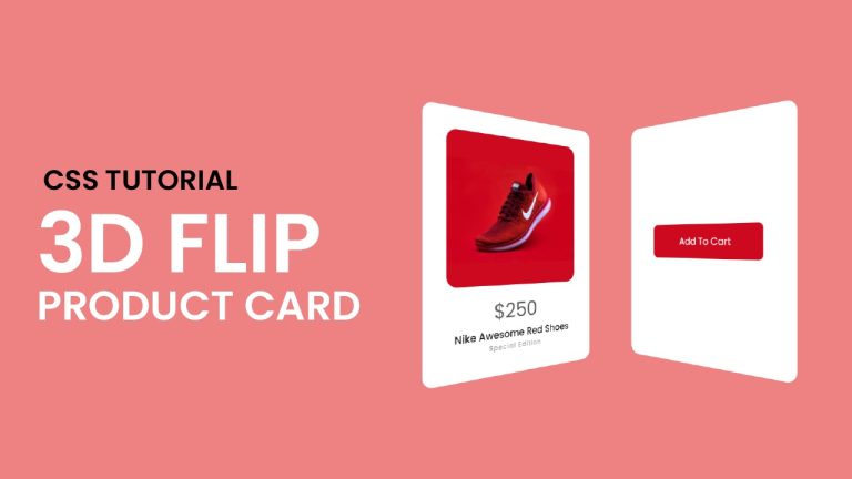 3D Flip Product Card | Coding Artist