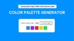 Color Palette Generator With Javascript | Coding Artist