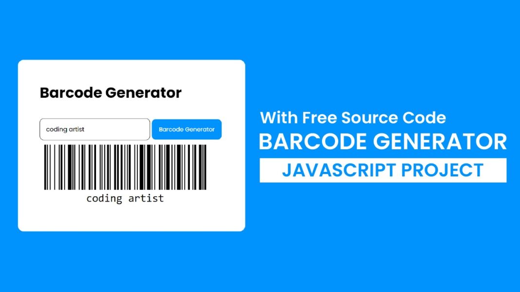 Barcode Generator Javascript Project With Source Code Coding Artist 6392