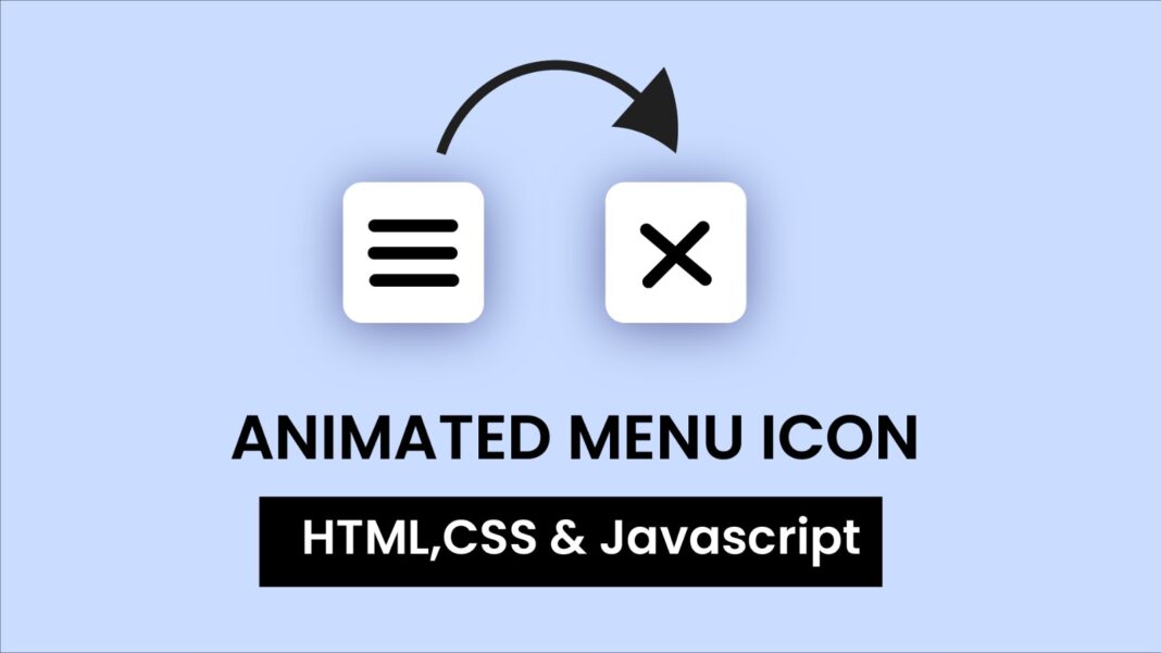 Animated Menu Icon | HTML, CSS & Javascript | Coding Artist