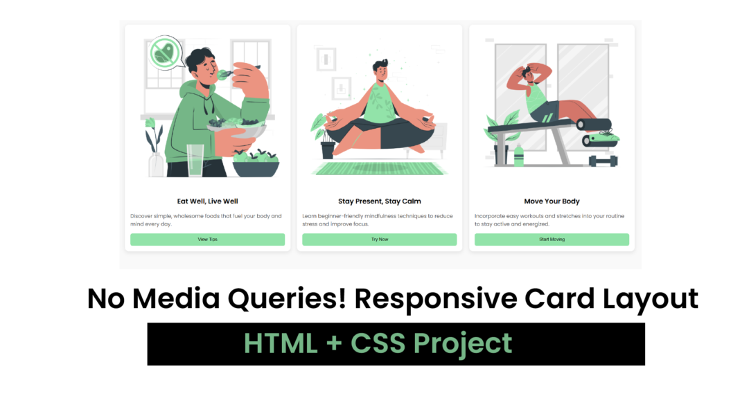 Build a Beautiful Responsive Card Layout Using HTML & CSS | Coding Artist