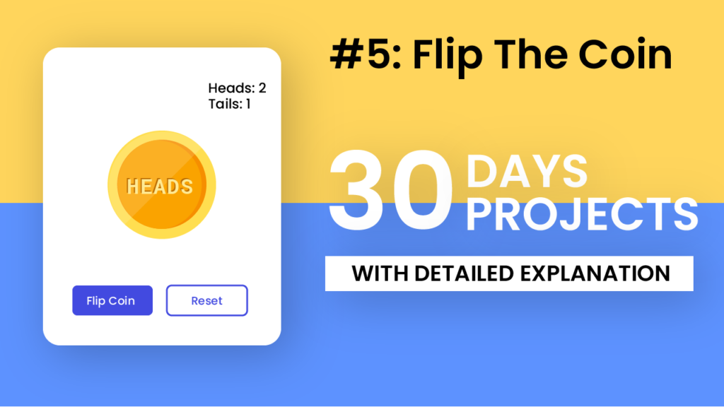 Flip The Coin | HTML, CSS & Javascript | Coding Artist